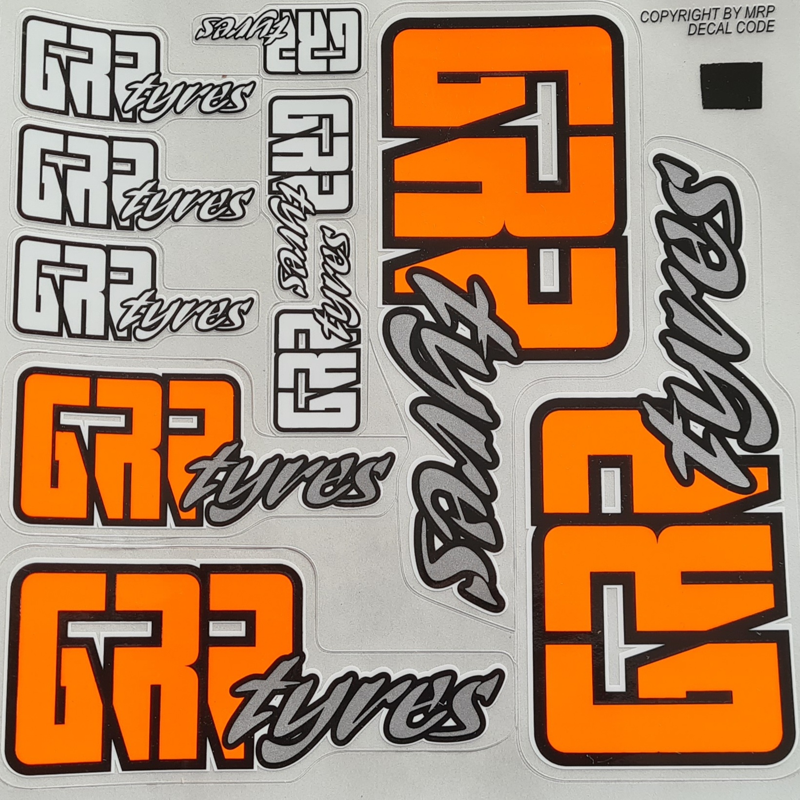 GRP Sticker precut | 1/8 GT mit Back Rim | GRP | REIFEN | GRUBER-RACING